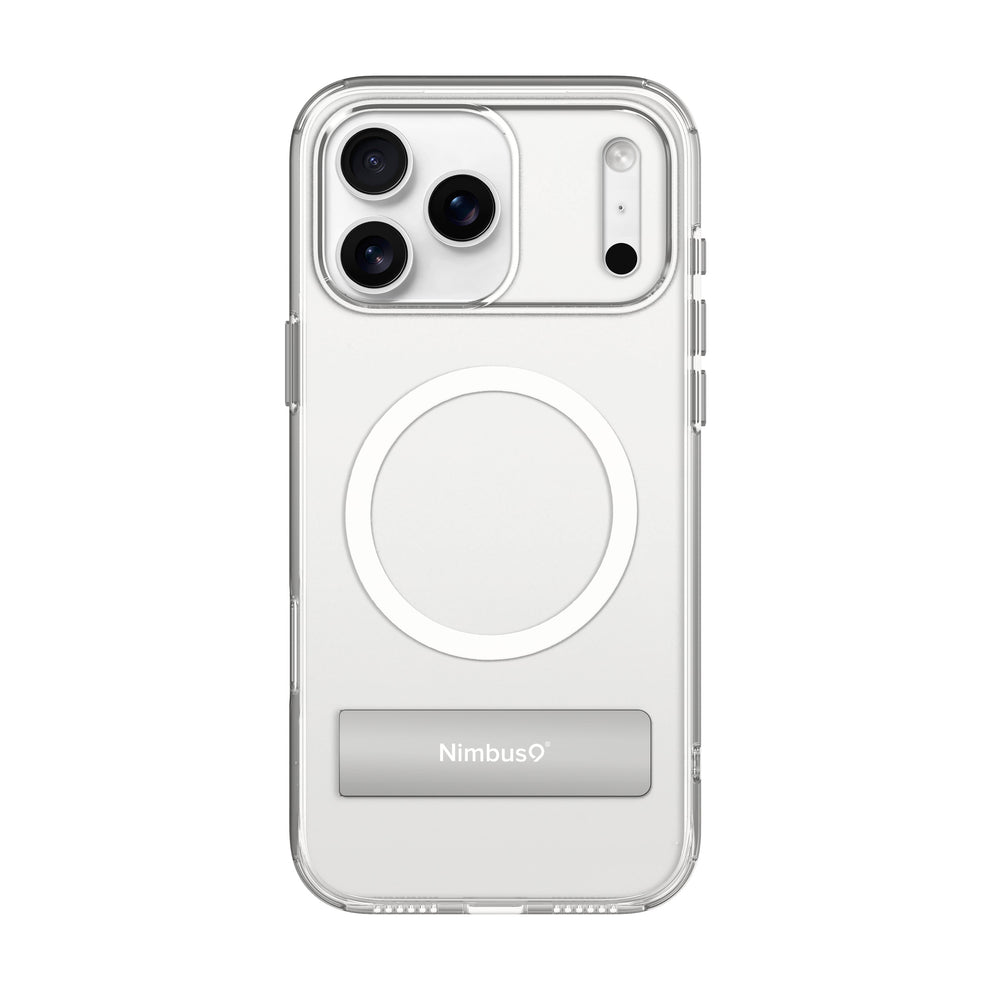 Nimbus9 Aero MagSafe iPhone 17 Pro Max Case – Clear with Kickstand